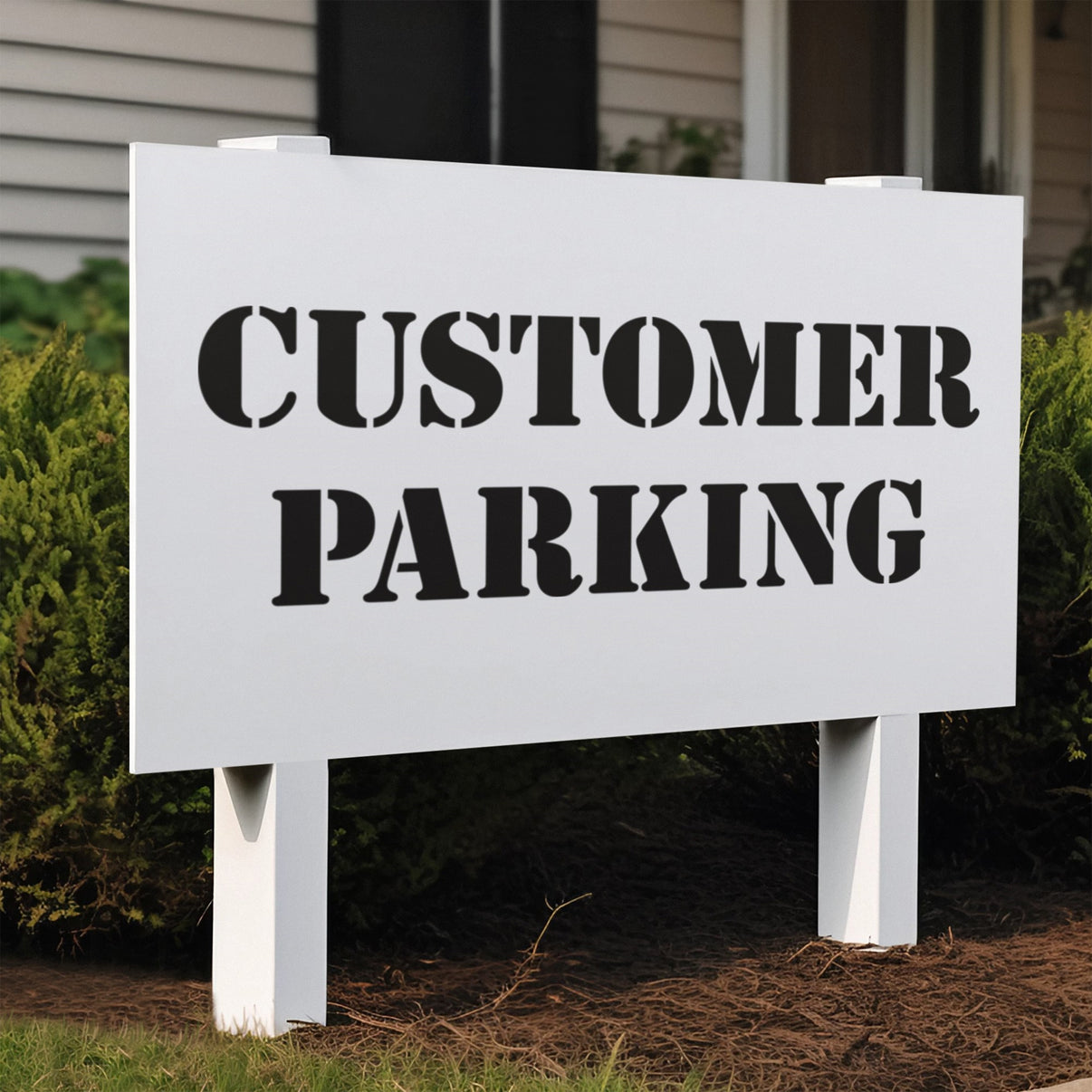 Customer Parking Sign Stencil - Customer Parking Template | CraftStar