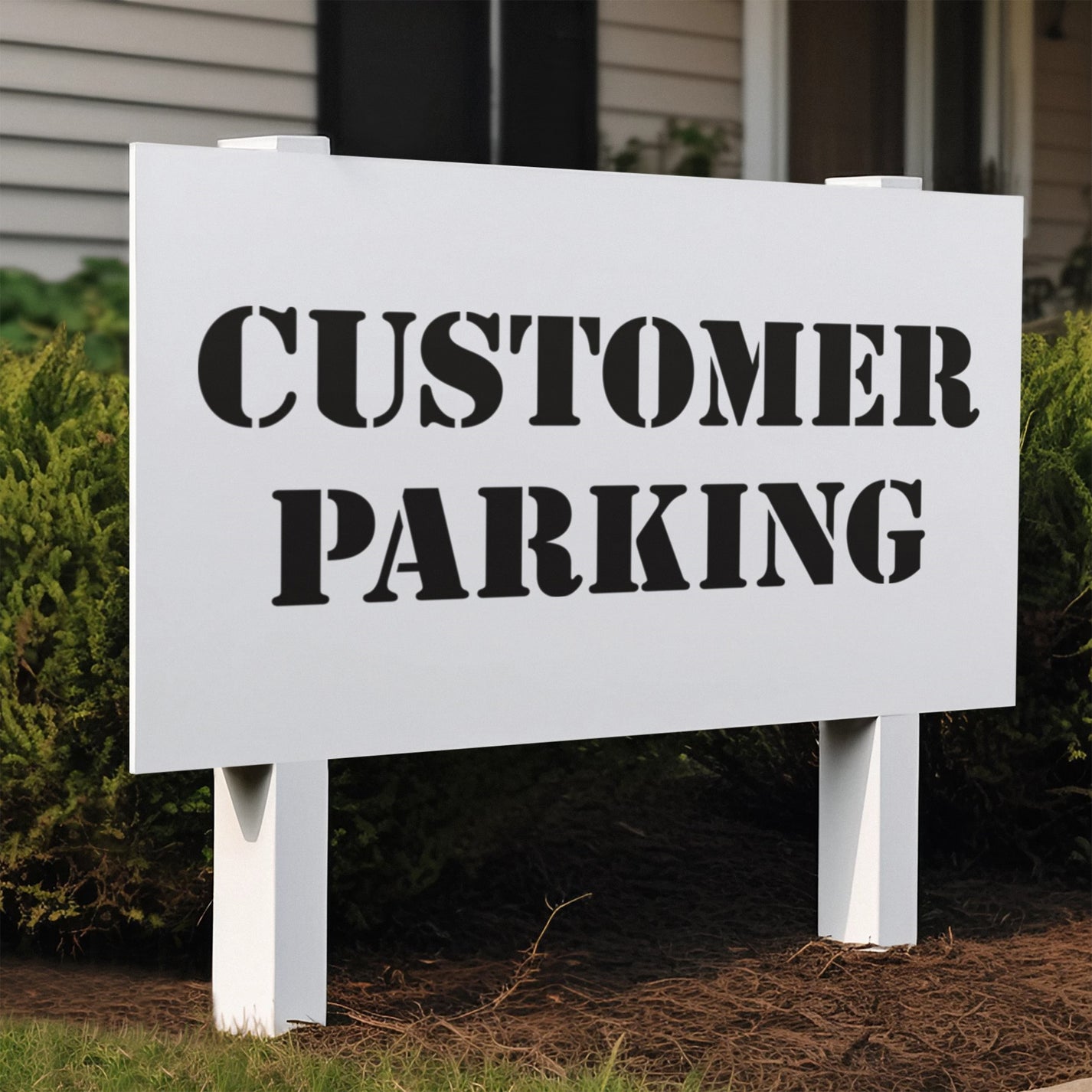 Customer Parking Sign Stencil - Customer Parking Template | CraftStar