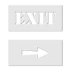 Exit Sign Stencil - Exit and Arrow Template | CraftStar