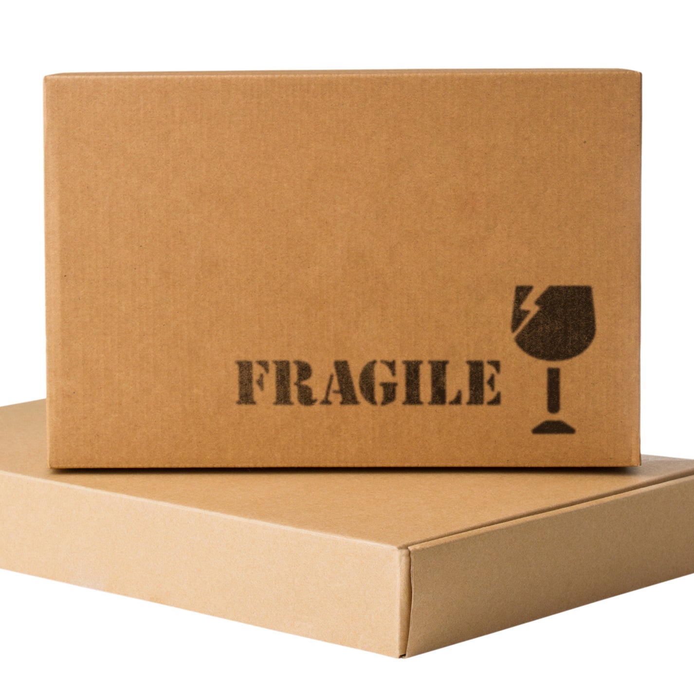 Fragile Icon Sign Stencil Parcel Template | CraftStar