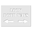 Look Both Ways Sign Stencil - Look Both Ways & Arrows Template | CraftStar
