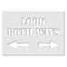 Look Both Ways Sign Stencil - Look Both Ways & Arrows Template | CraftStar