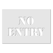 No Entry Sign Stencil - No Entry Template | CraftStar
