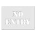 No Entry Sign Stencil - No Entry Template | CraftStar