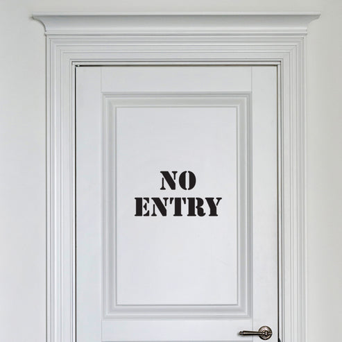 No Entry Sign Stencil - No Entry Template | CraftStar