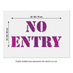 No Entry Sign Stencil - No Entry Template | CraftStar