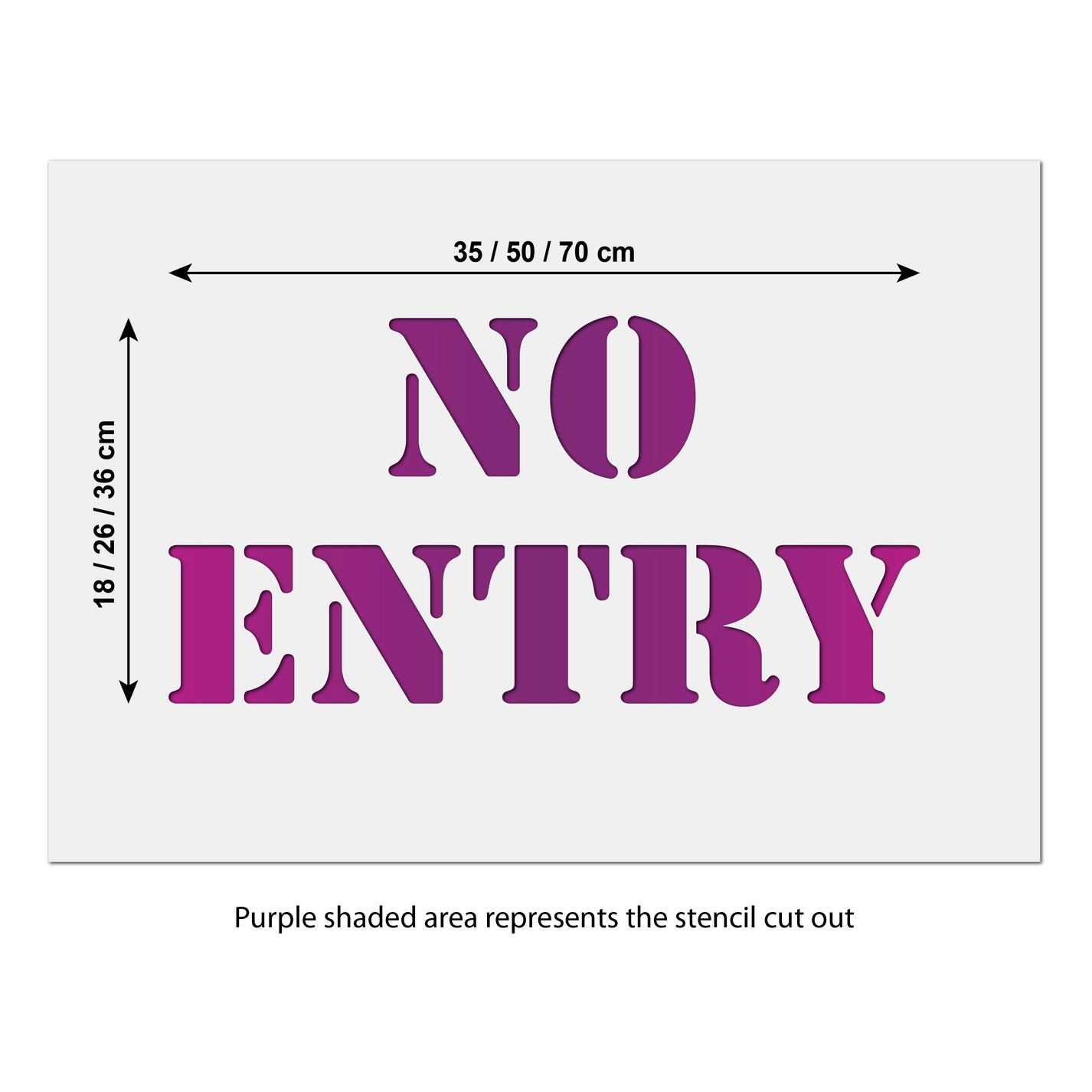 No Entry Sign Stencil - No Entry Template | CraftStar