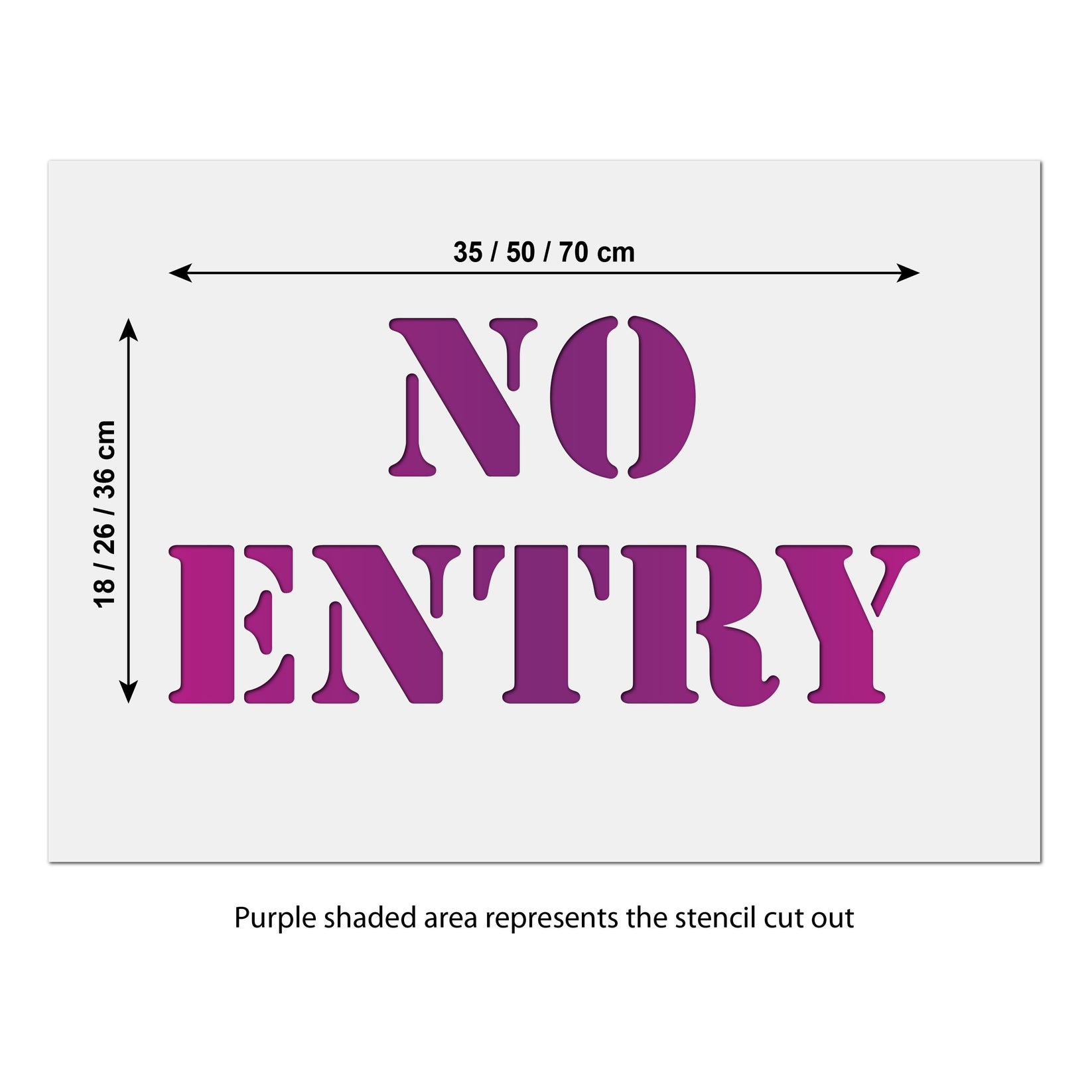 No Entry Sign Stencil - No Entry Template | CraftStar