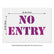 No Entry Sign Stencil - No Entry Template | CraftStar