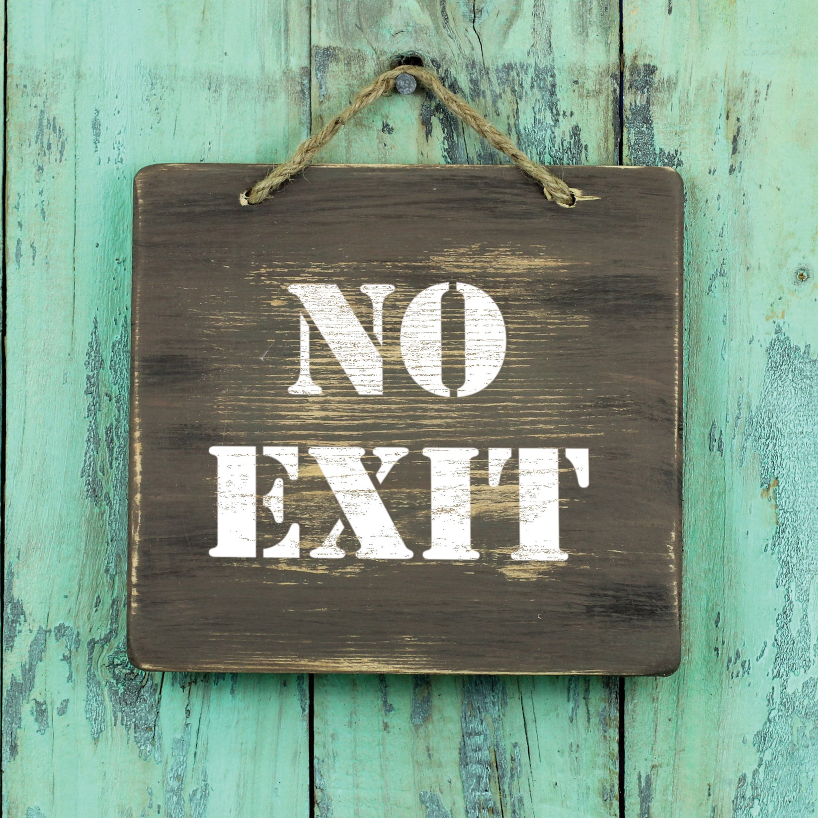 No Exit Stencil - Reusable Laser Cut Sign Templates | CraftStar