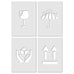 Packaging Icons Stencil Parcel Template | CraftStar
