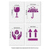 Packaging Icons Stencil Parcel Template | CraftStar