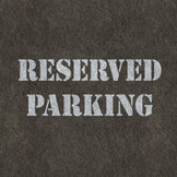 Reserved Parking Sign Stencil - ReservedParking Template | CraftStar