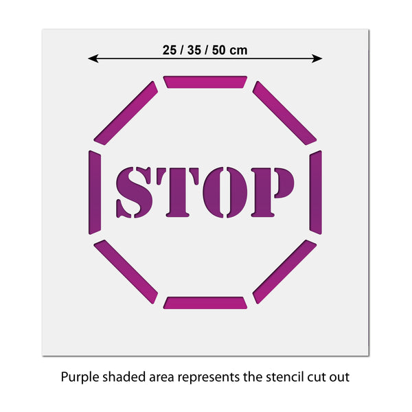Stop Sign Stencil - Stop Symbol Template | CraftStar