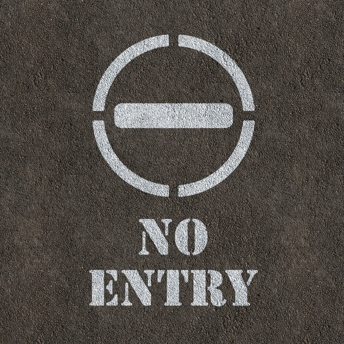 No Entry Sign Stencil - No Entry Template | CraftStar