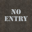 No Entry Sign Stencil - No Entry Template | CraftStar