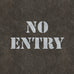 No Entry Sign Stencil - No Entry Template | CraftStar