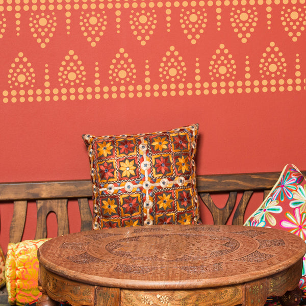 Bindu Border Stencil | CraftStar
