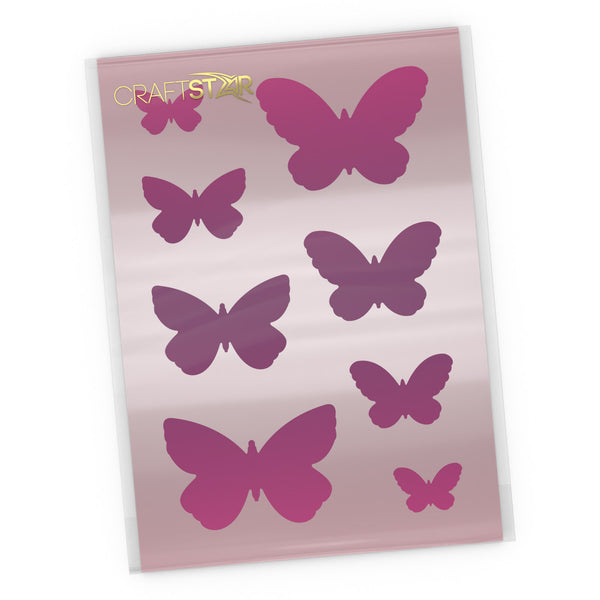 Butterfly Stencil Set - Reusable Laser Cut Butterflies Templates ...