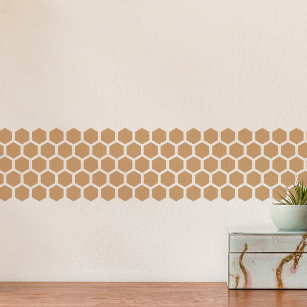 Honeycomb Pattern Stencil - Honeycomb Template | CraftStar