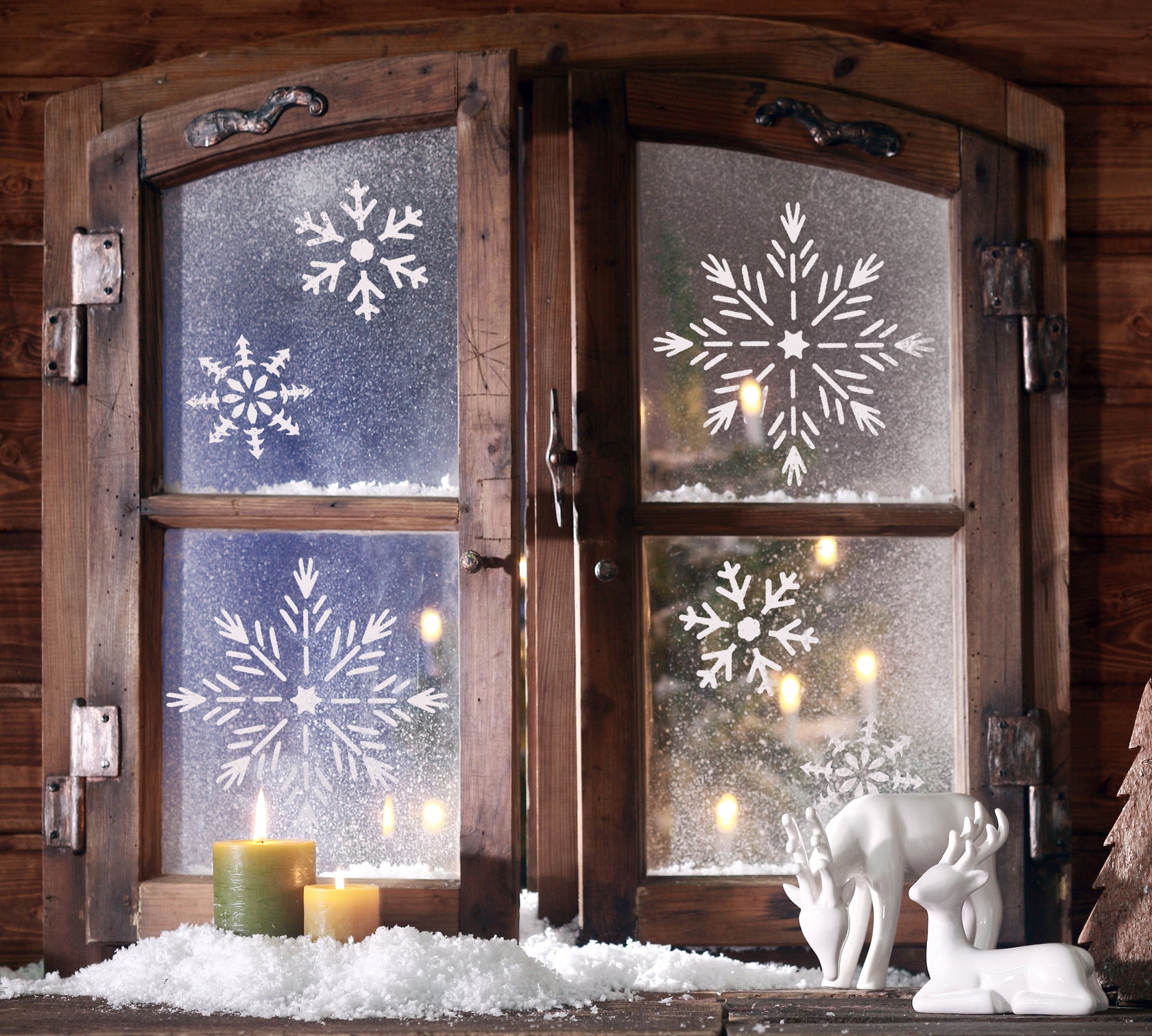 Large Snowflake Stencil Set - Christmas Template | CraftStar