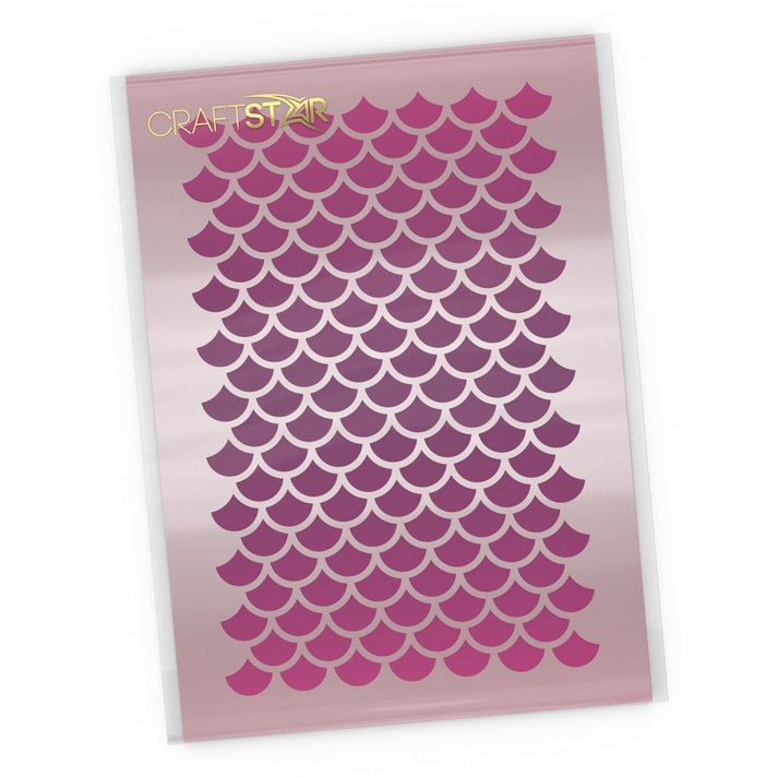 Mermaid Scales Pattern Stencil - Pattern Craft Template | CraftStar