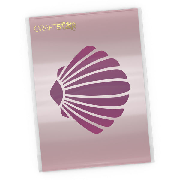 Scallop Shell Stencil - DIY Craft Template | CraftStar