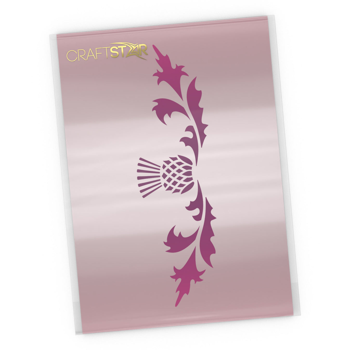 Thistle Border Stencil - Reusable Laser Cut Template | CraftStar