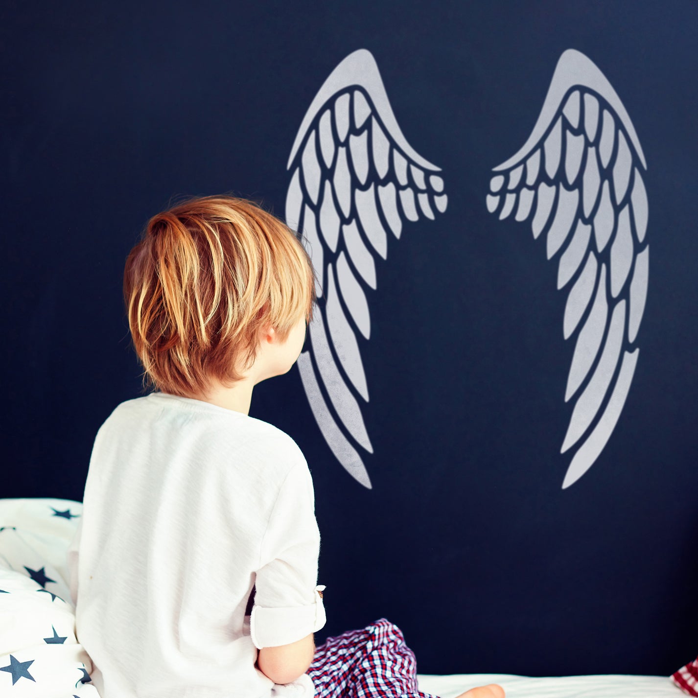Large Angel Wings and Halo Stencil - Reusable Mylar Template | CraftStar