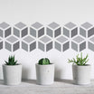 Cube Pattern Stencil - Border Template | CraftStar