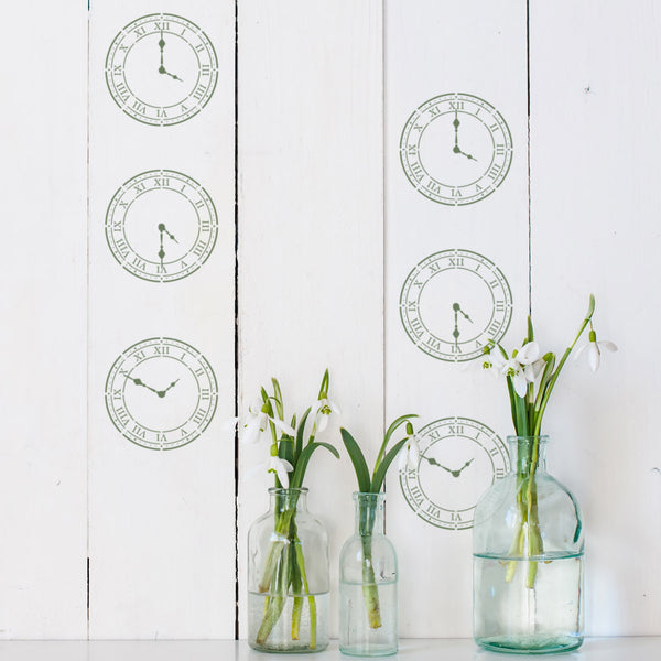 Vintage Clock Stencil - Craft Template | CraftStar
