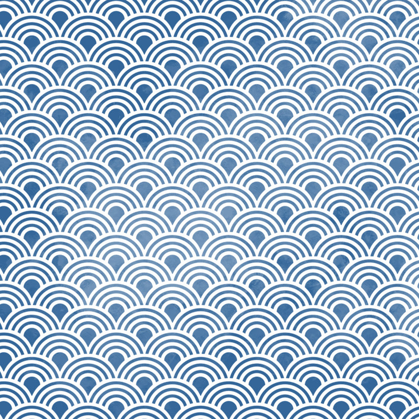 Scallop Repeating Pattern Wall Stencil | CraftStar