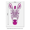 Zebra Head Stencil - Reusable Laser Cut Template | CraftStar
