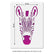 Zebra Head Stencil - Reusable Laser Cut Template | CraftStar