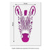 Zebra Head Stencil - Reusable Laser Cut Template | CraftStar