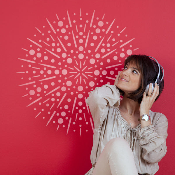 Firework Mandala Stencil - DIY Medallion Template | CraftStar