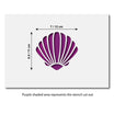 Scallop Shell Stencil - DIY Craft Template | CraftStar