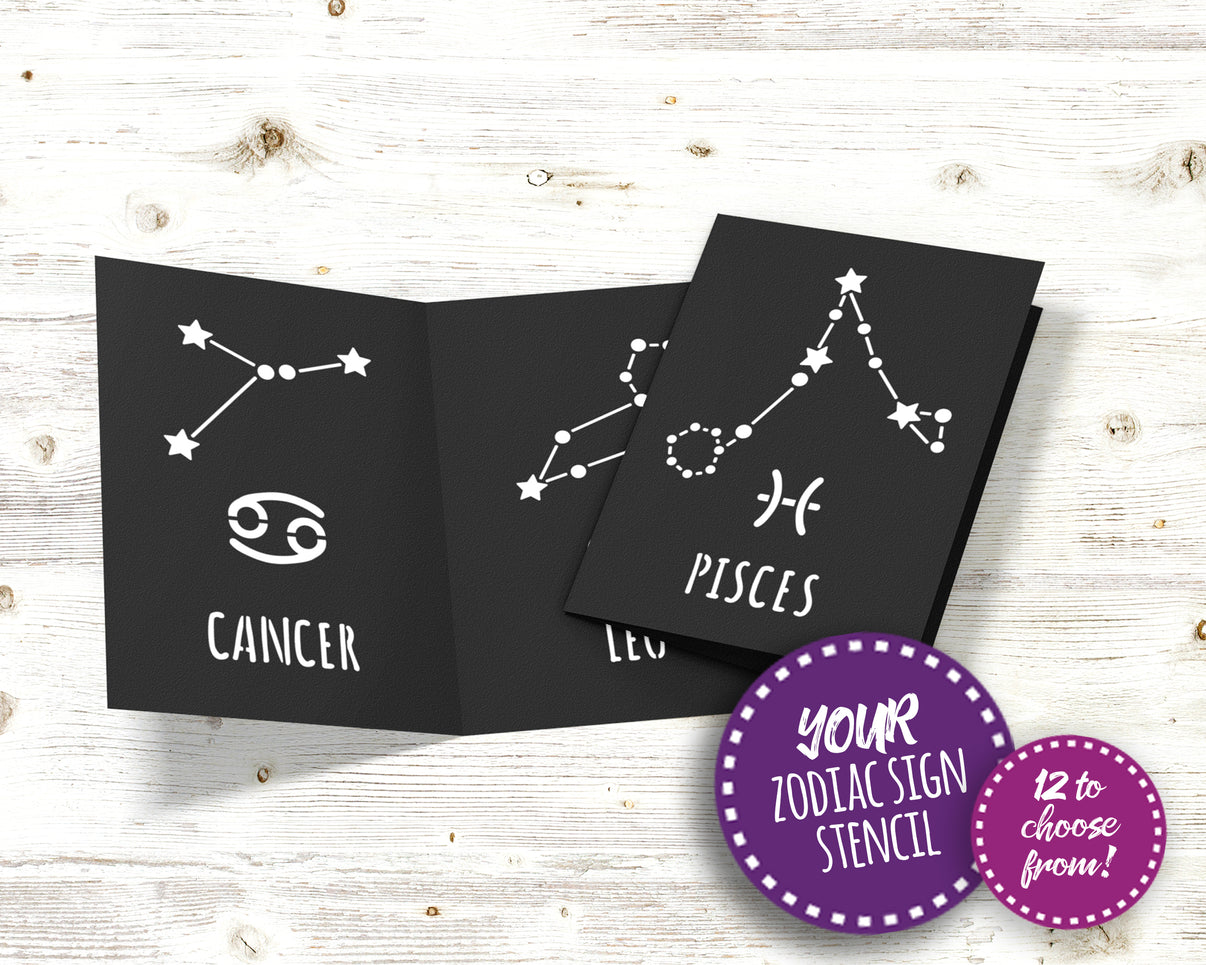 Star Sign Constellation Stencil Set | CraftStar